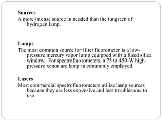 Molecular luminescence spectrometry | PPTX