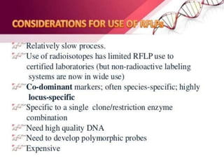 Molecular marker rflp | PPTX