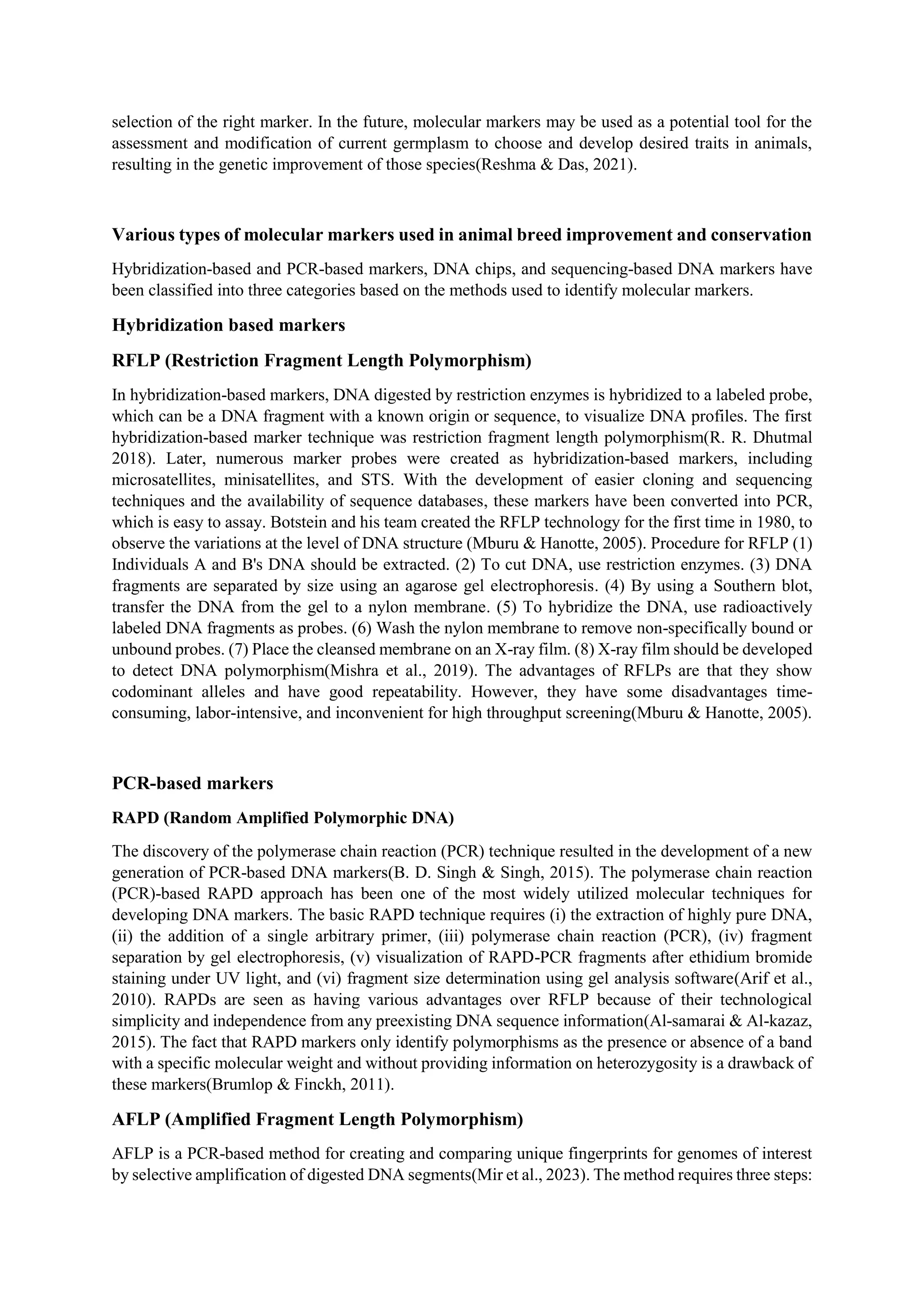 Molecular marker and its application in breed improvement and ...
