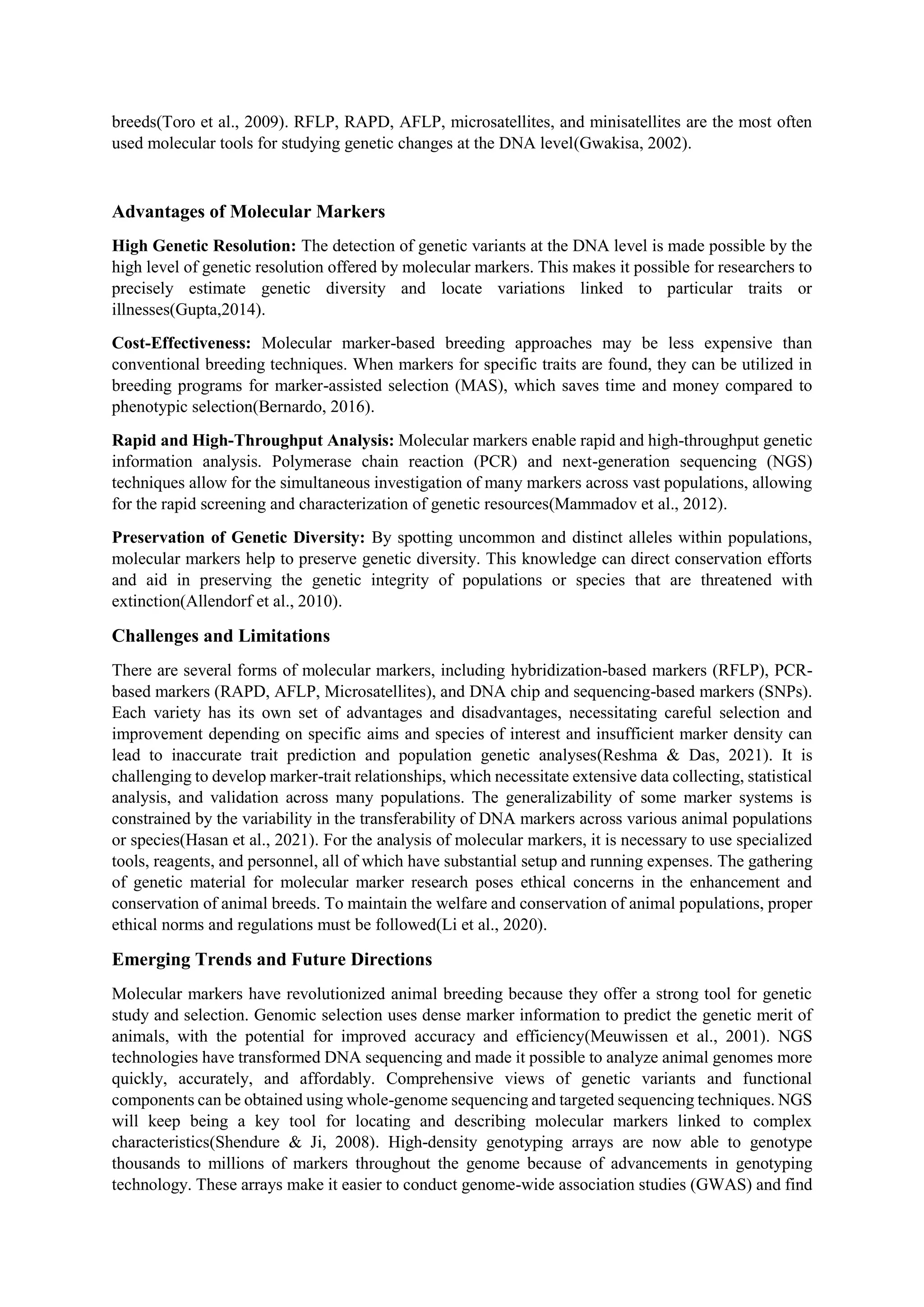 Molecular marker and its application in breed improvement and ...