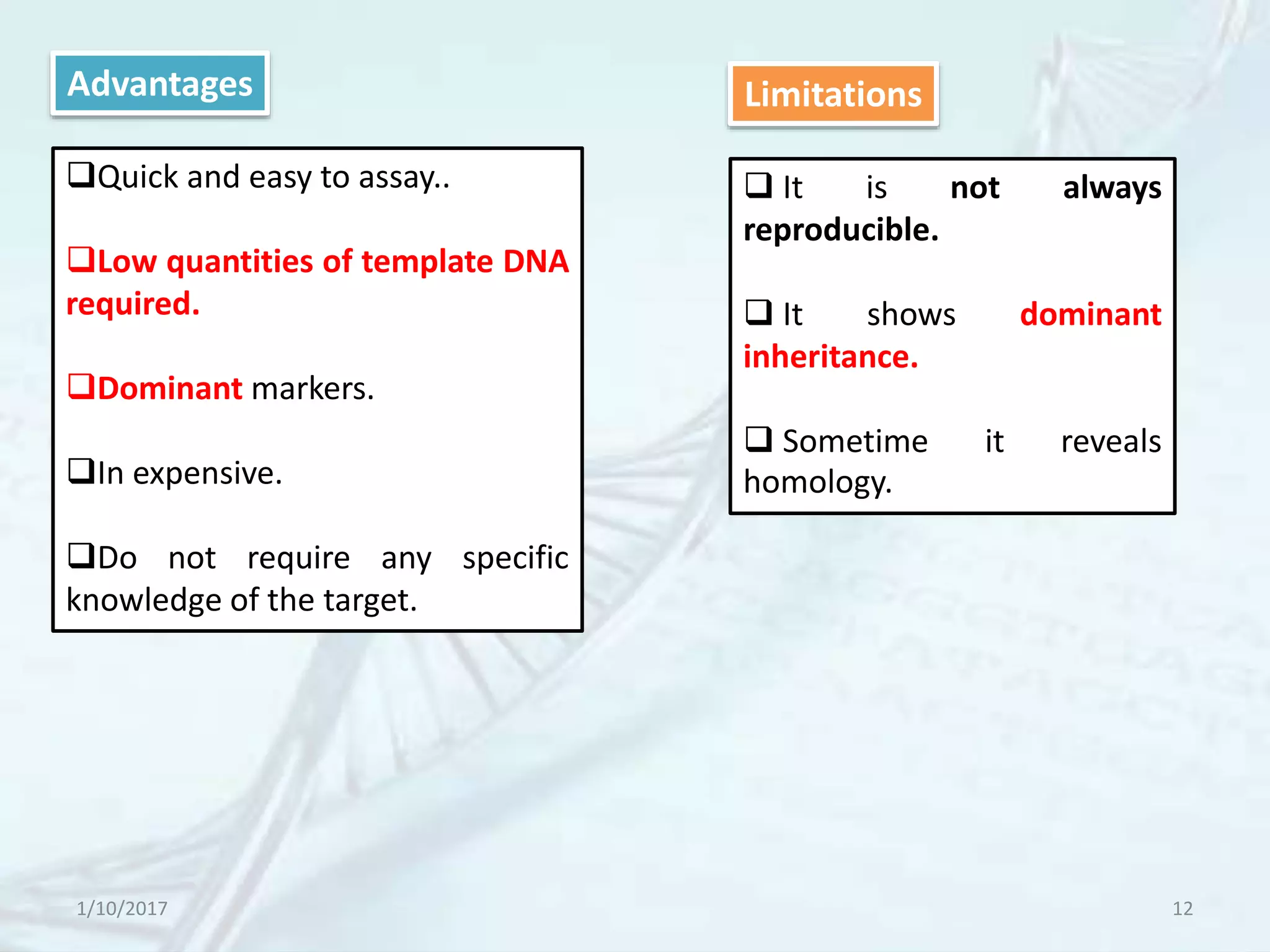 Molecular Marker and It's Applications | PPTX