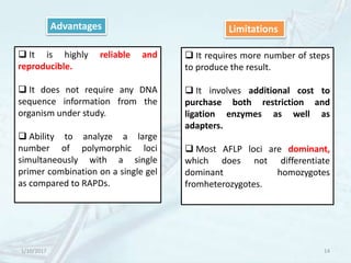 Molecular Marker and It's Applications | PPTX
