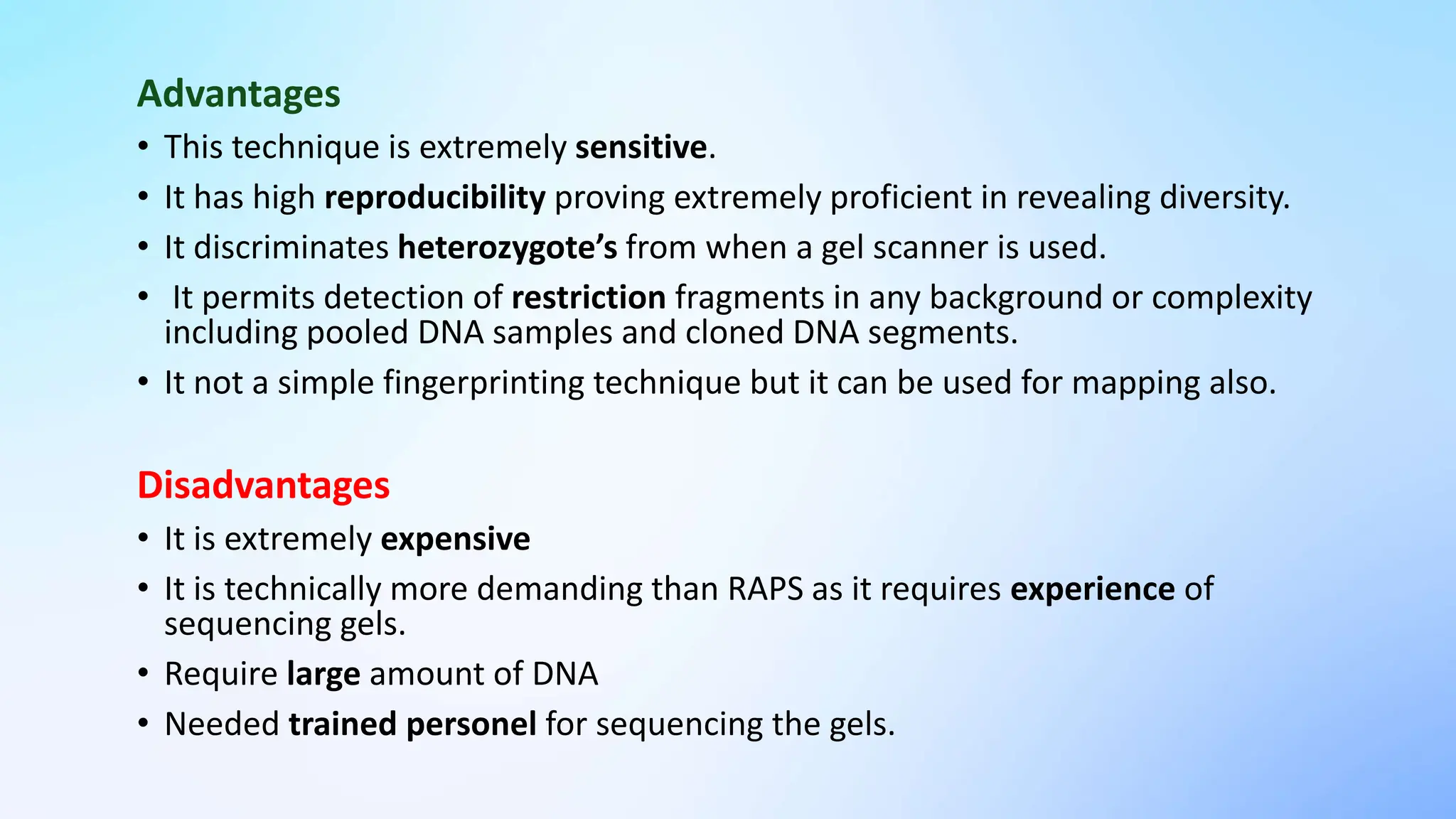 Molecular markers- RFLP, RAPD, AFLP, SNP etc. | PPTX