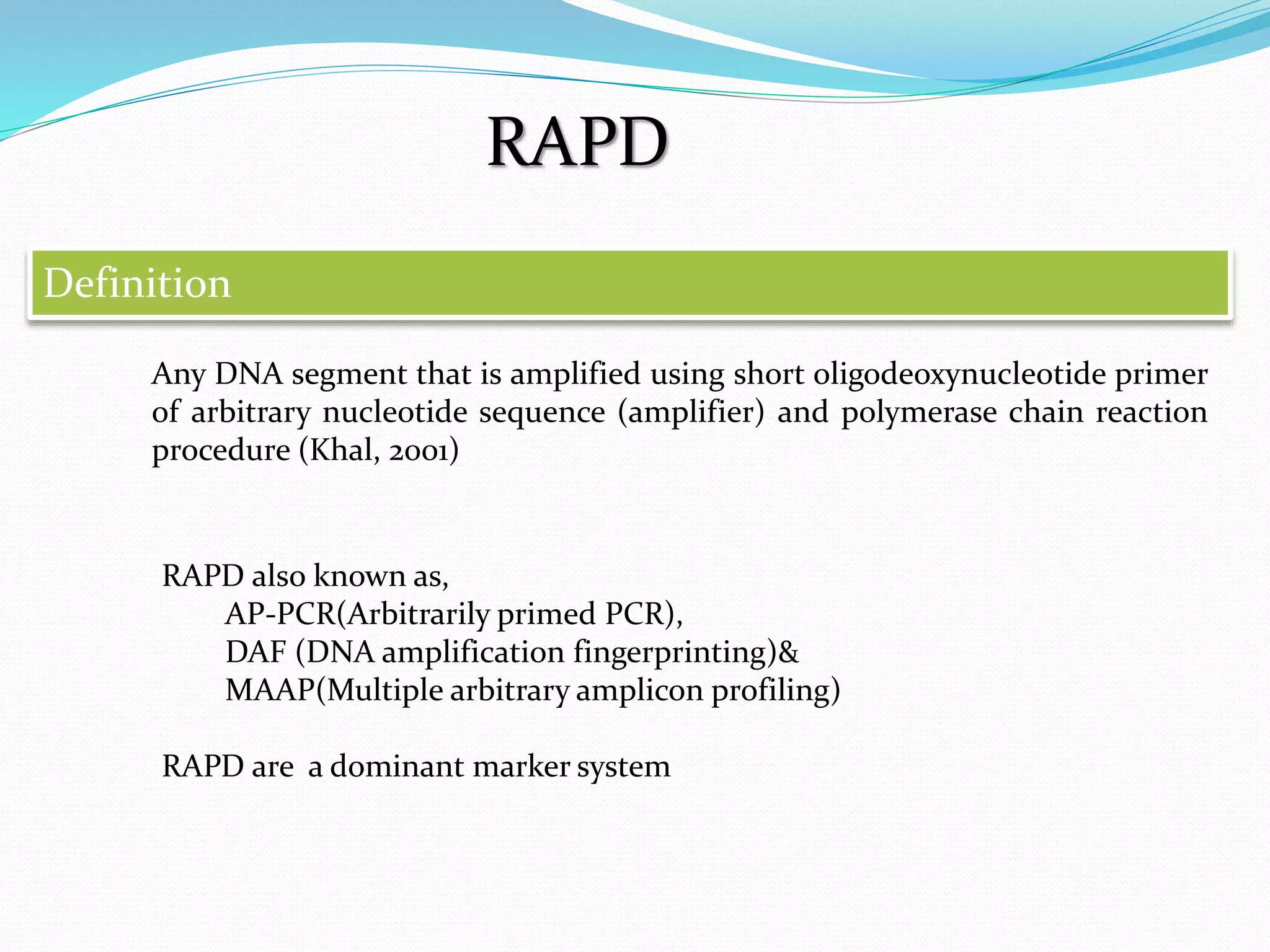 Molecular markers | PPTX