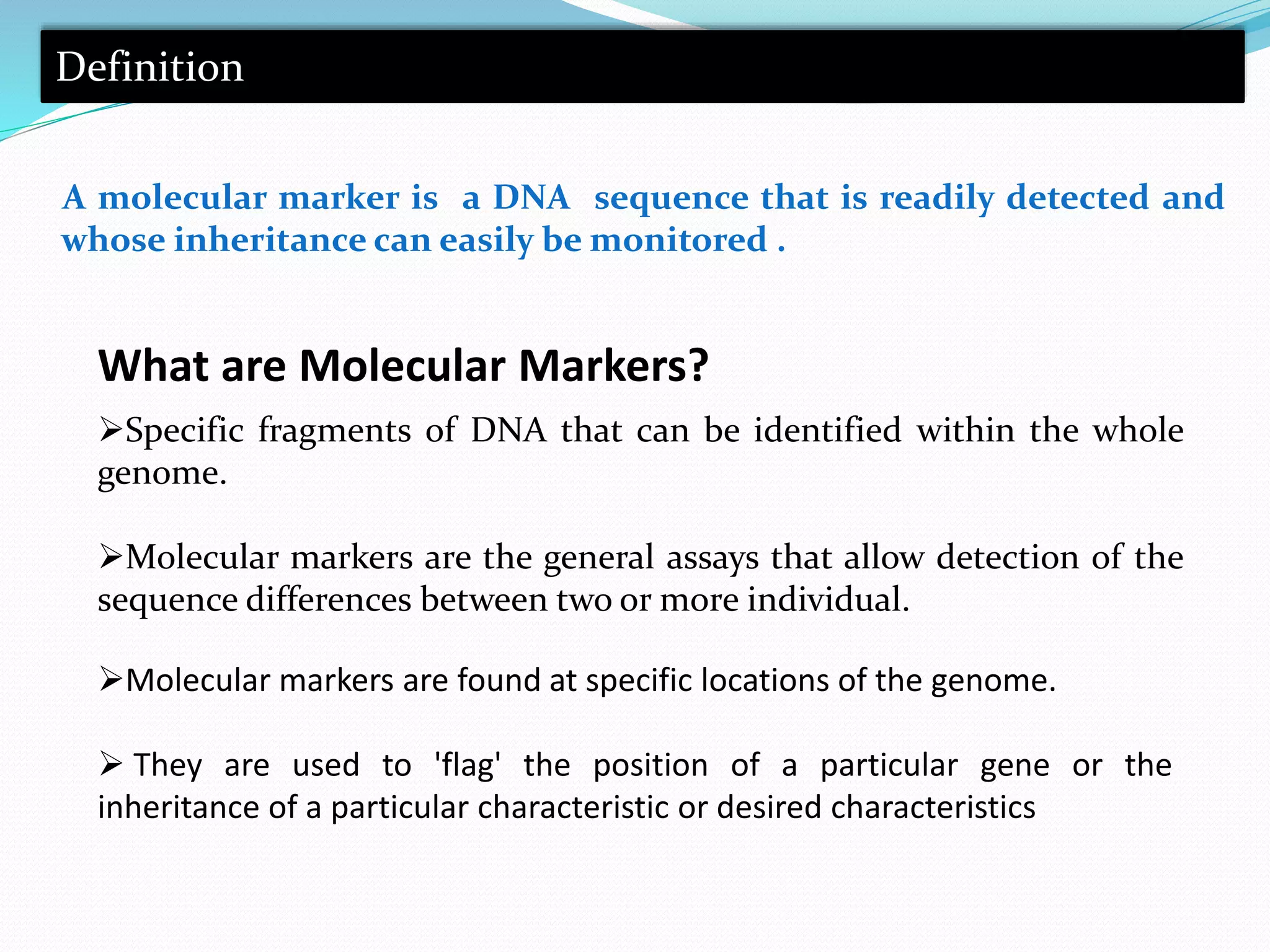 Molecular markers | PPTX