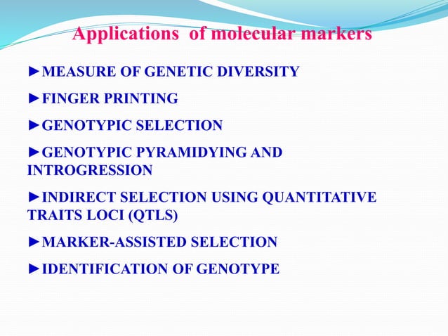 Molecular markers | PPTX