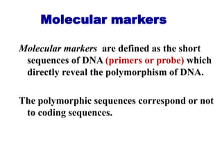 Molecular Markers and Applications-Lecture.pdf