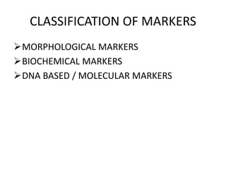 Molecular markers and mas | PPT