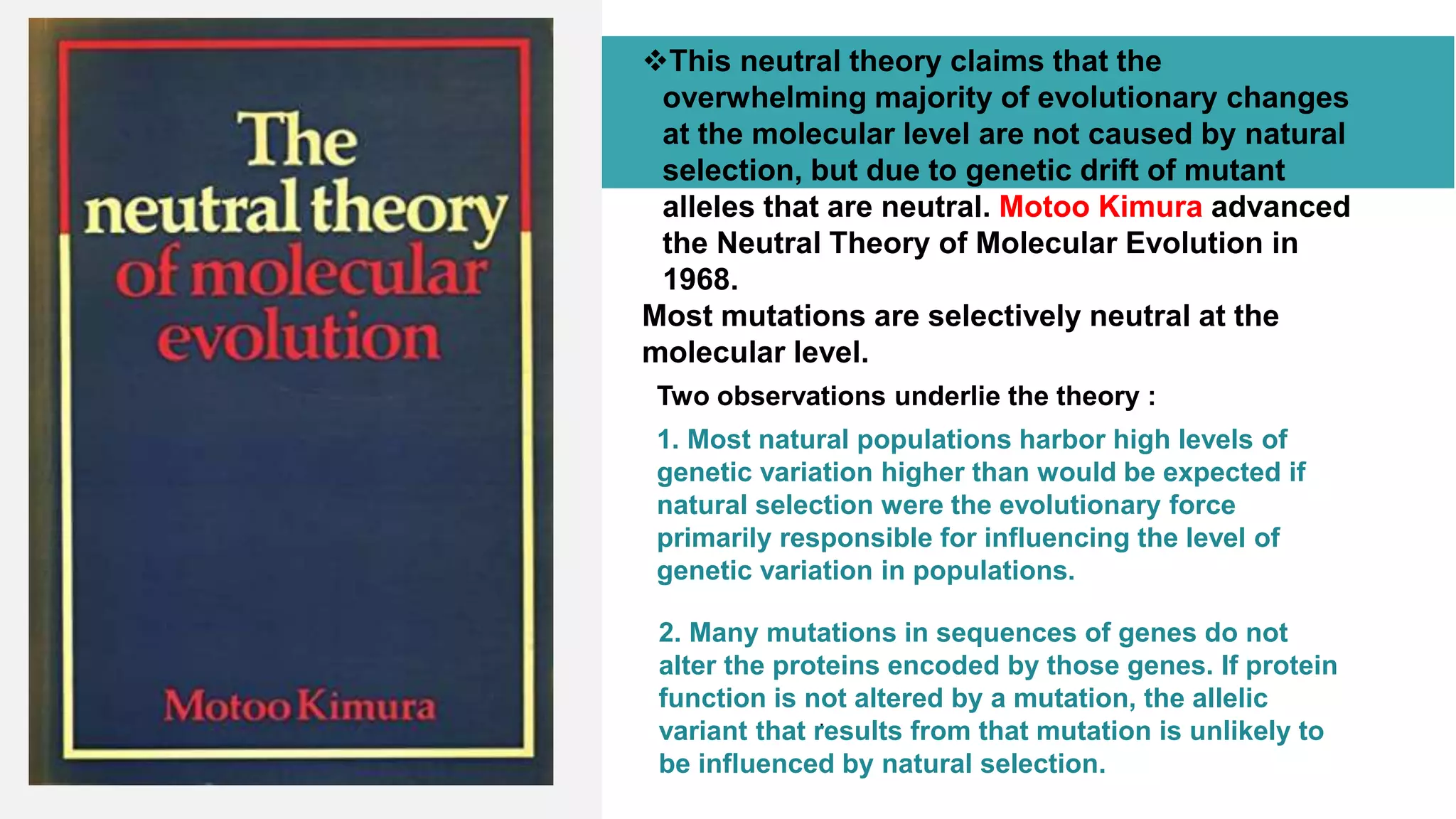 Molecular Markers and Neutral Theory.pptx