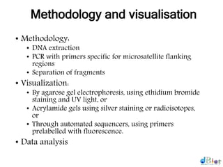Molecular marker technology in studies on plant genetic diversity | PPTX