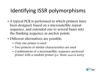 Molecular marker technology in studies on plant genetic diversity | PPTX