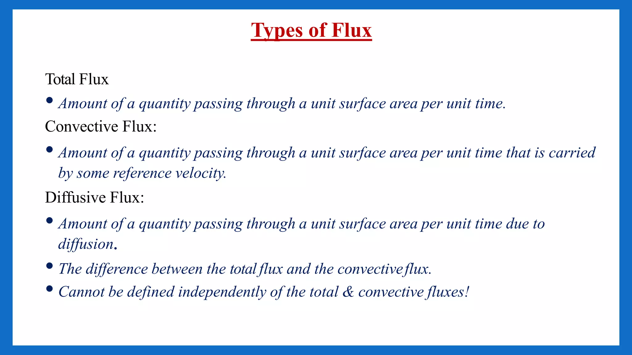 Molecular mass and molar flux | PPT