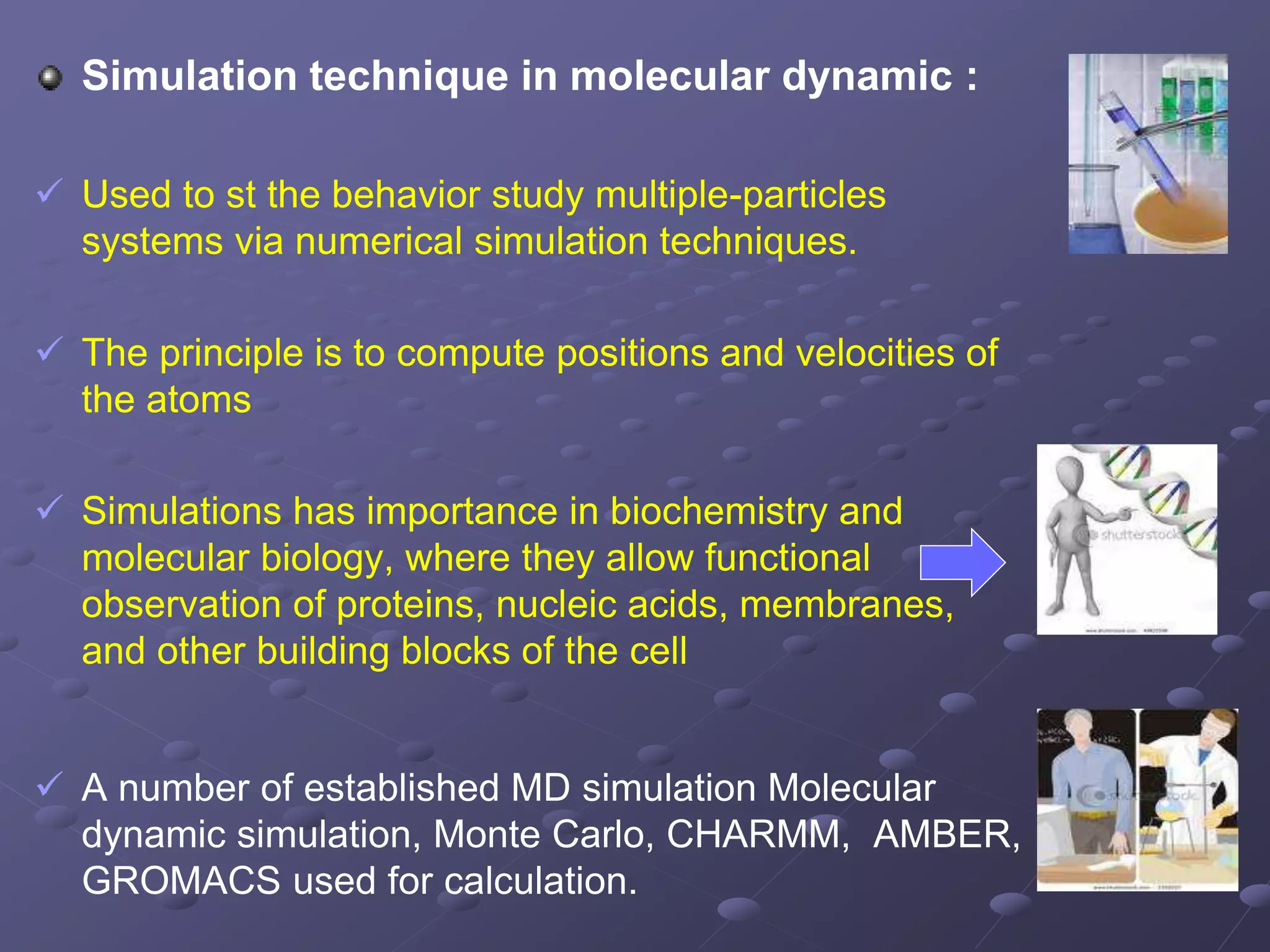 Molecular mechanics and dynamics | PPT
