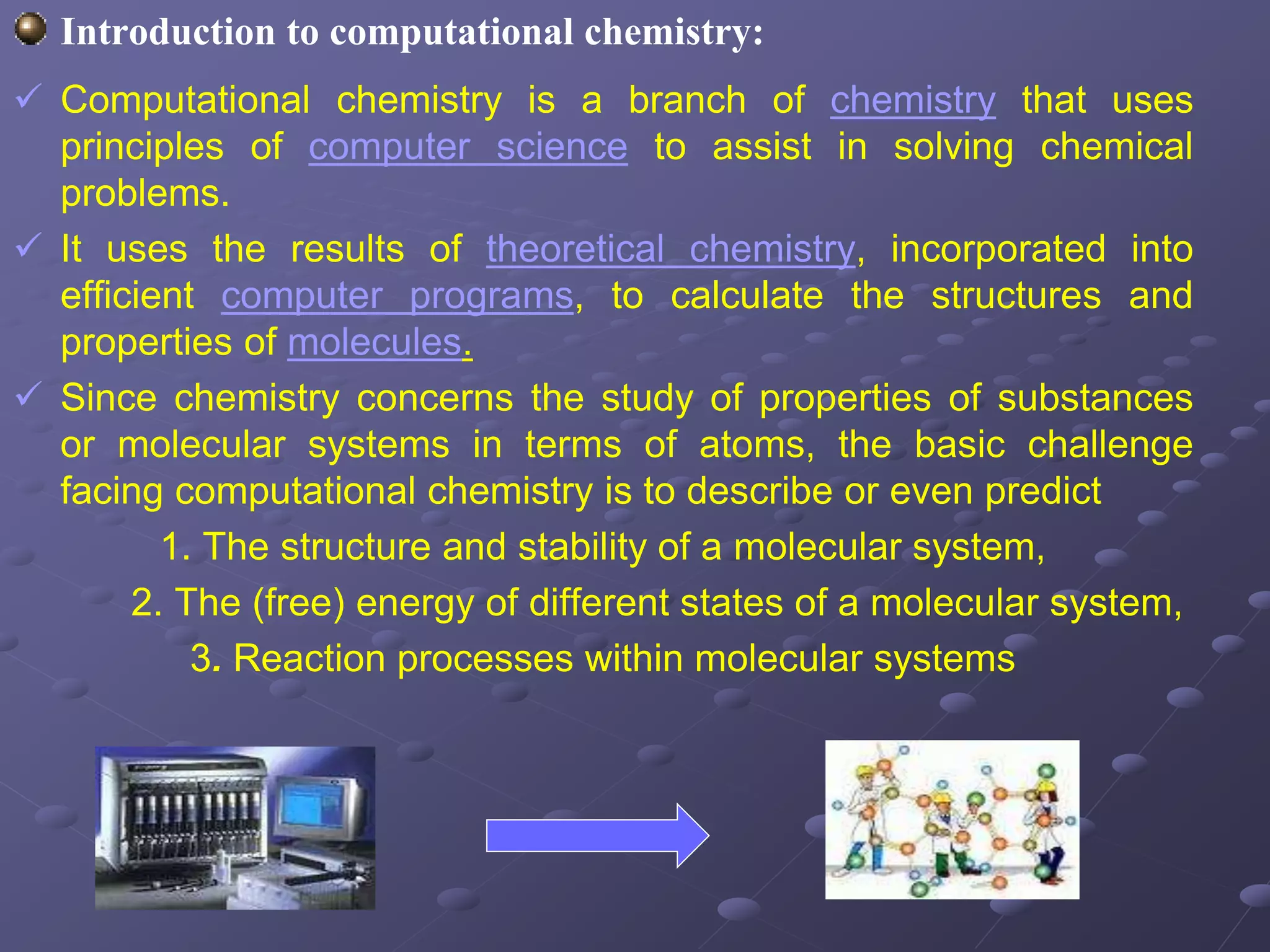 Molecular mechanics and dynamics | PPT