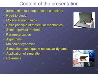 Molecular mechanics and dynamics | PPT