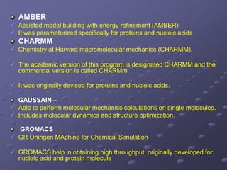 Molecular mechanics and dynamics | PPT