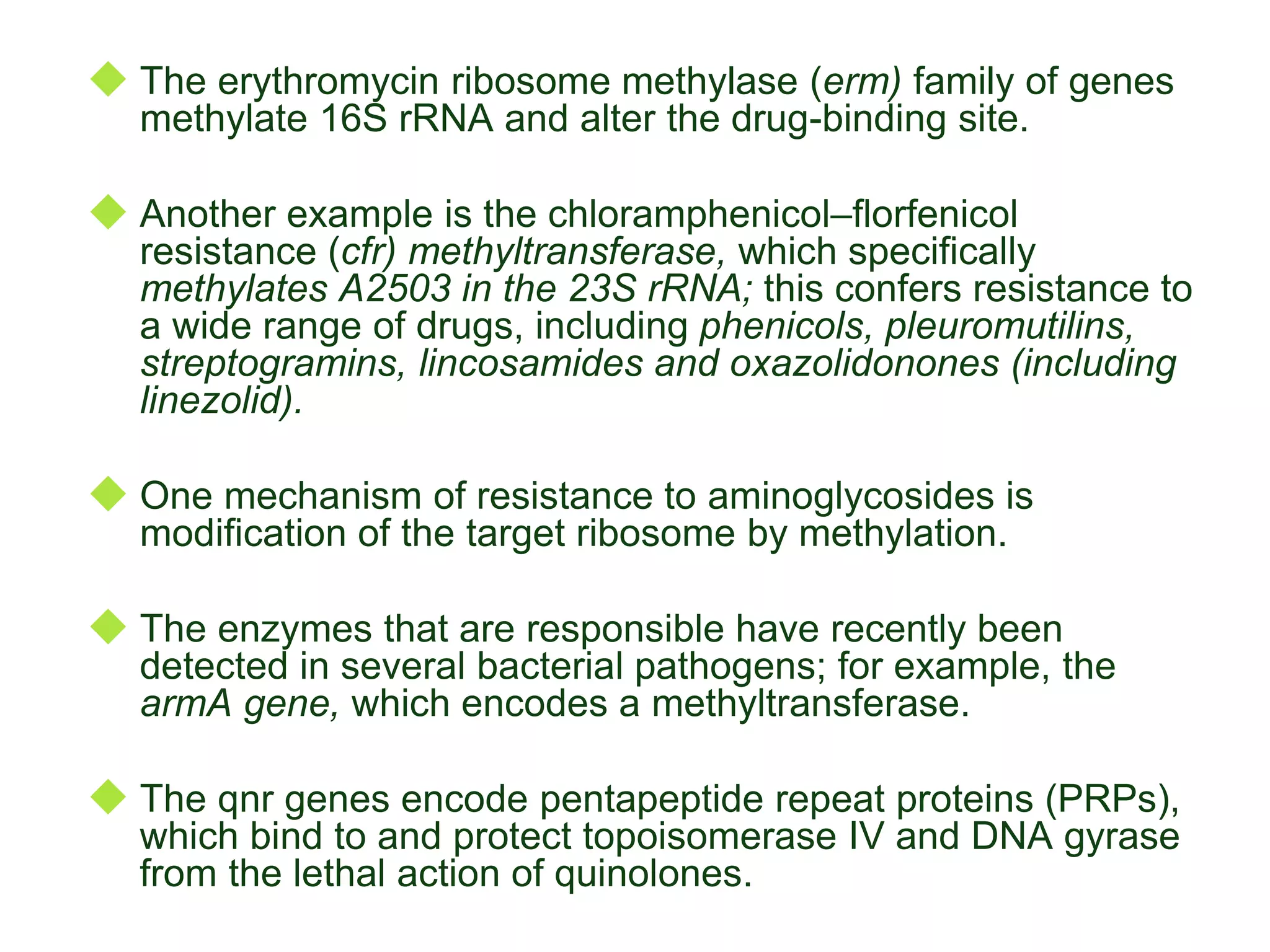 Molecular mechanism of antibiotic resistance | PPTX