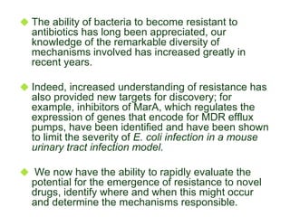 Molecular mechanism of antibiotic resistance | PPTX