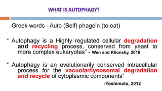 Autophagy | PPTX