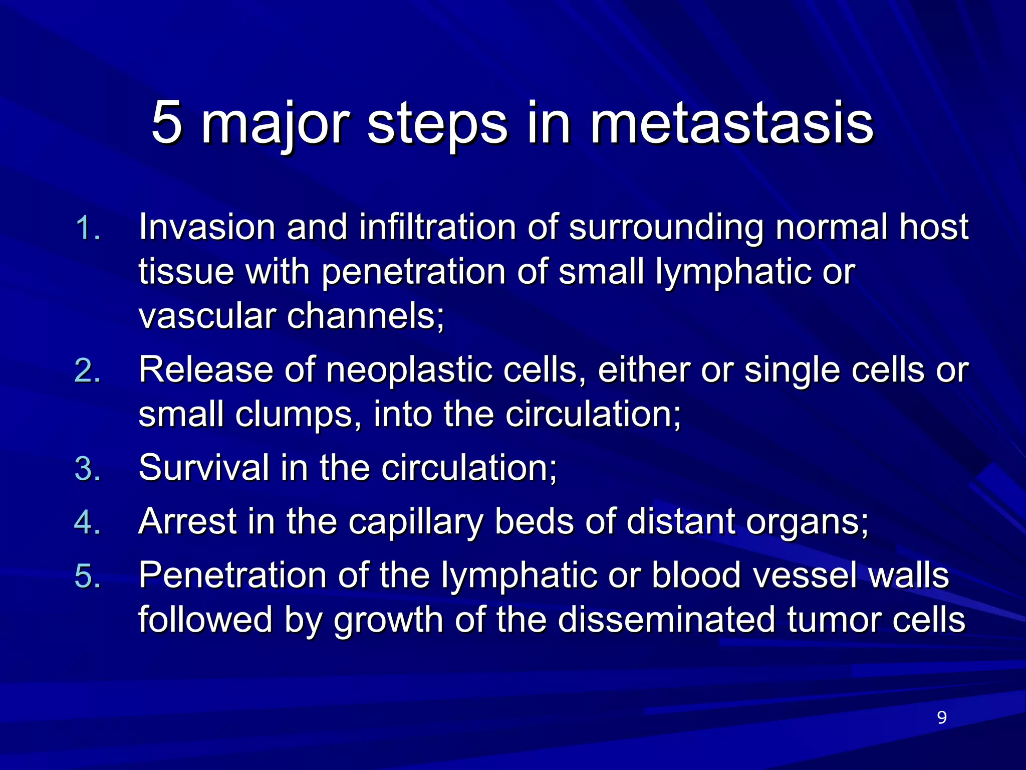 Molecular mechanism of cancer metastasis | PPT