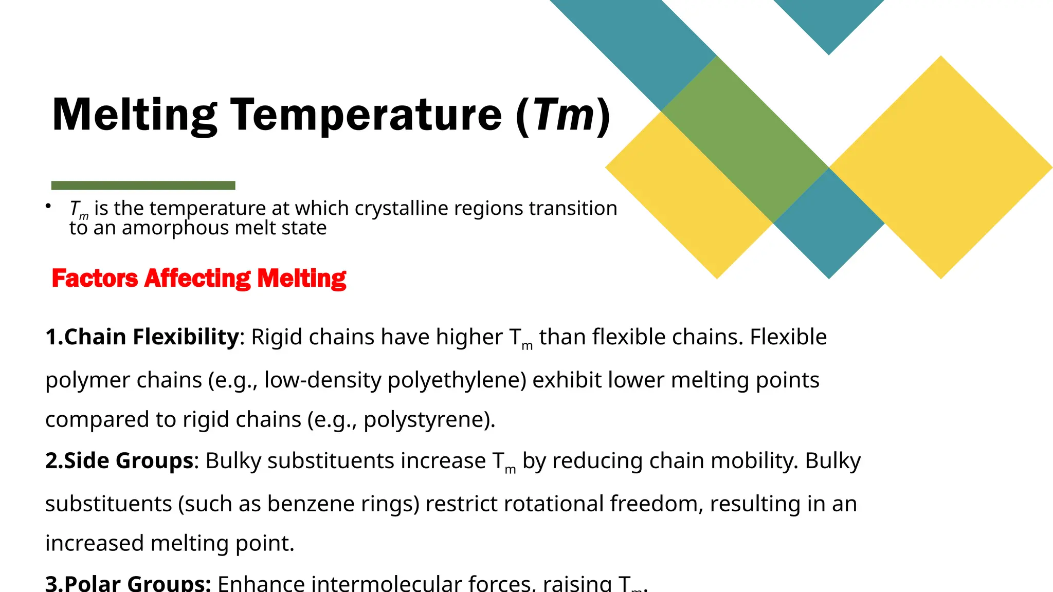 Molecular Mechanism of Crystallization and Factors Affecting Melting.pptx