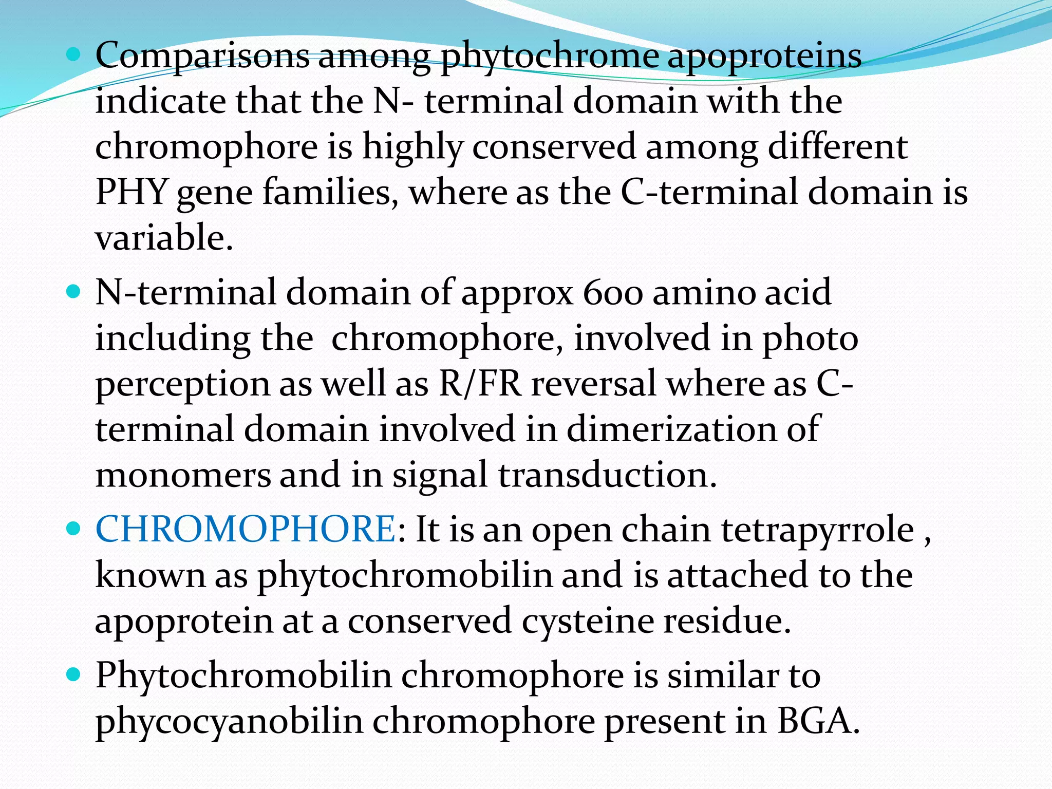 Molecular mechanism of light perception, signal transduction and gene ...
