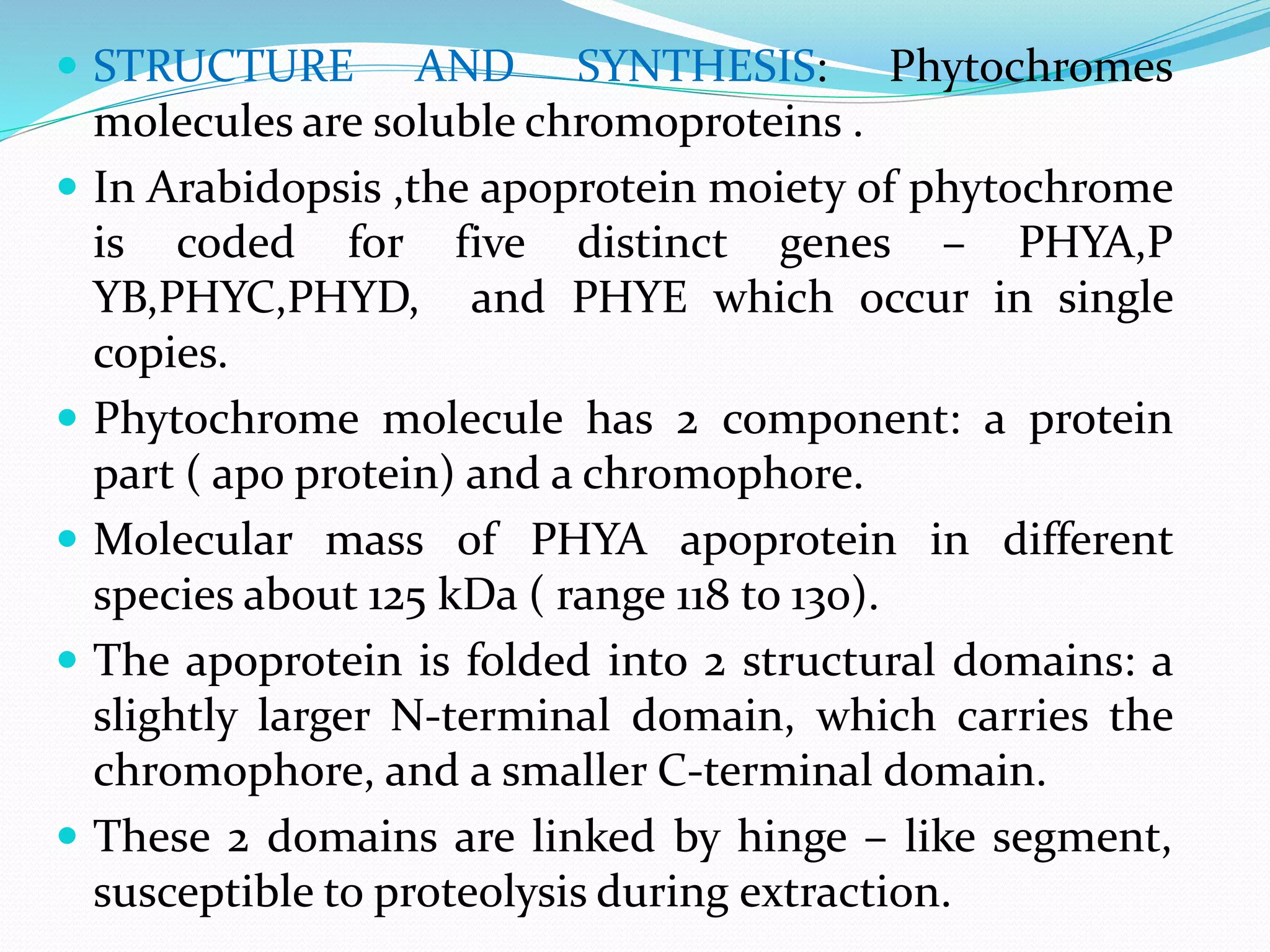 Molecular mechanism of light perception, signal transduction and gene ...