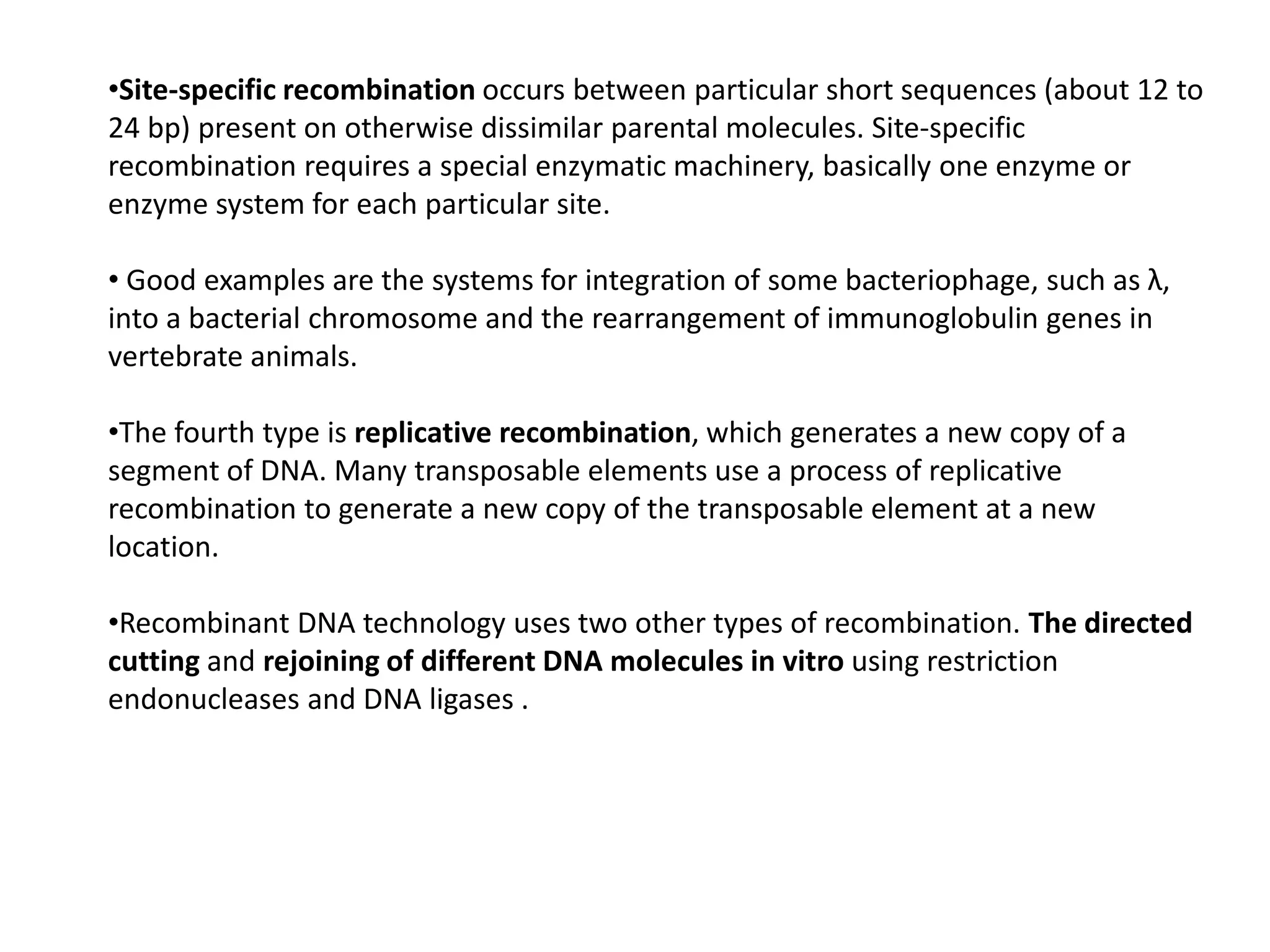 Molecular mechanism of recombination, post meiotic segregation | PPTX