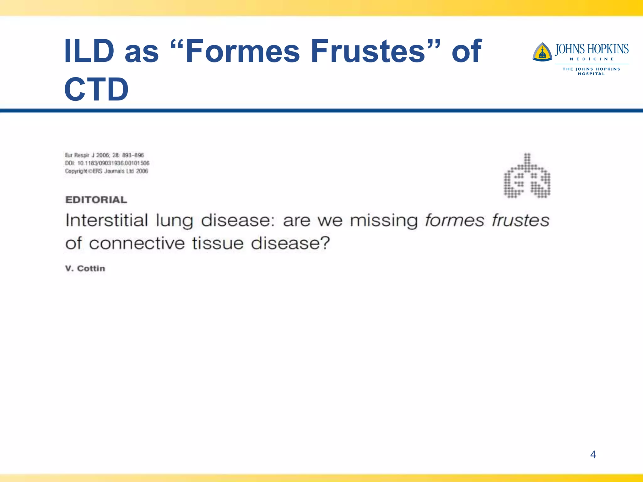 Molecular Mechanisms in ILD in Adult Connective Tissue Disease | PPT ...