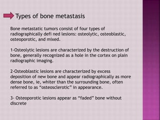 Molecular mechanisms of bone metastasis | PPTX