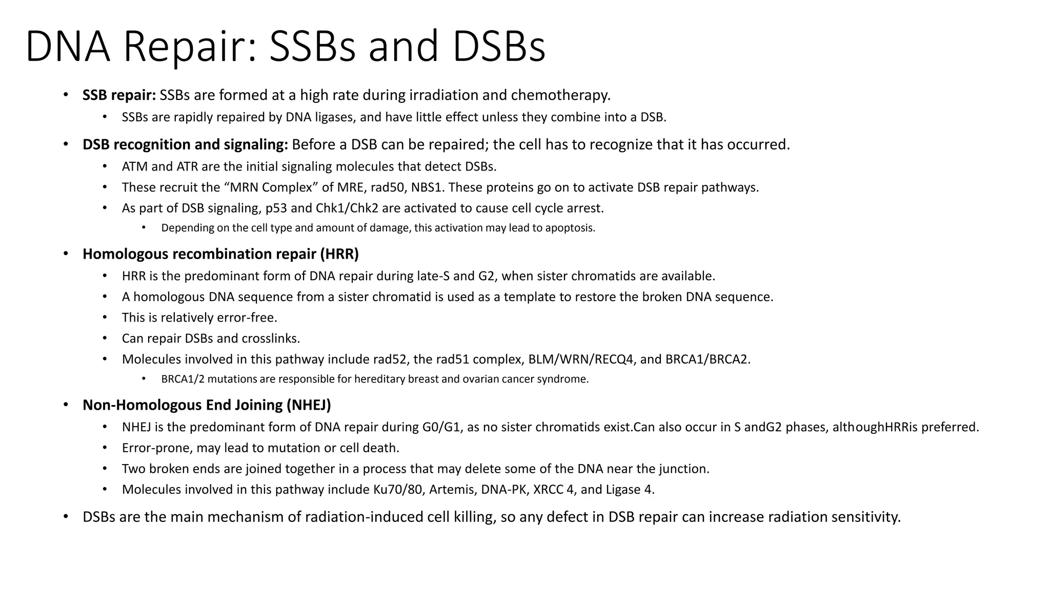 Molecular mechanisms of DNA damage and repair | PPTX