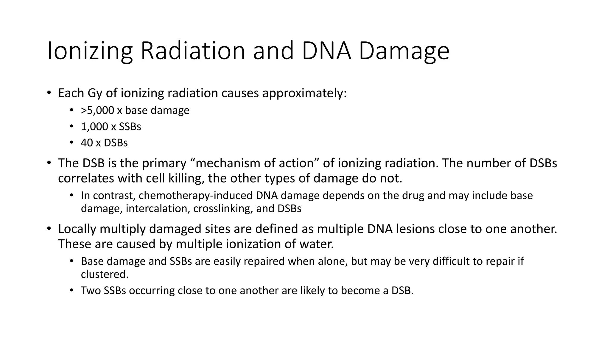Molecular mechanisms of DNA damage and repair | PPTX