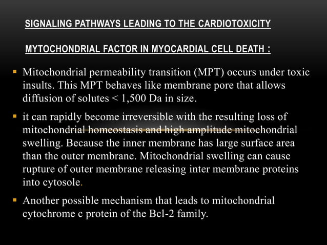 A seminar on Molecular mechanisms of drug induced cardio toxicity | PPT