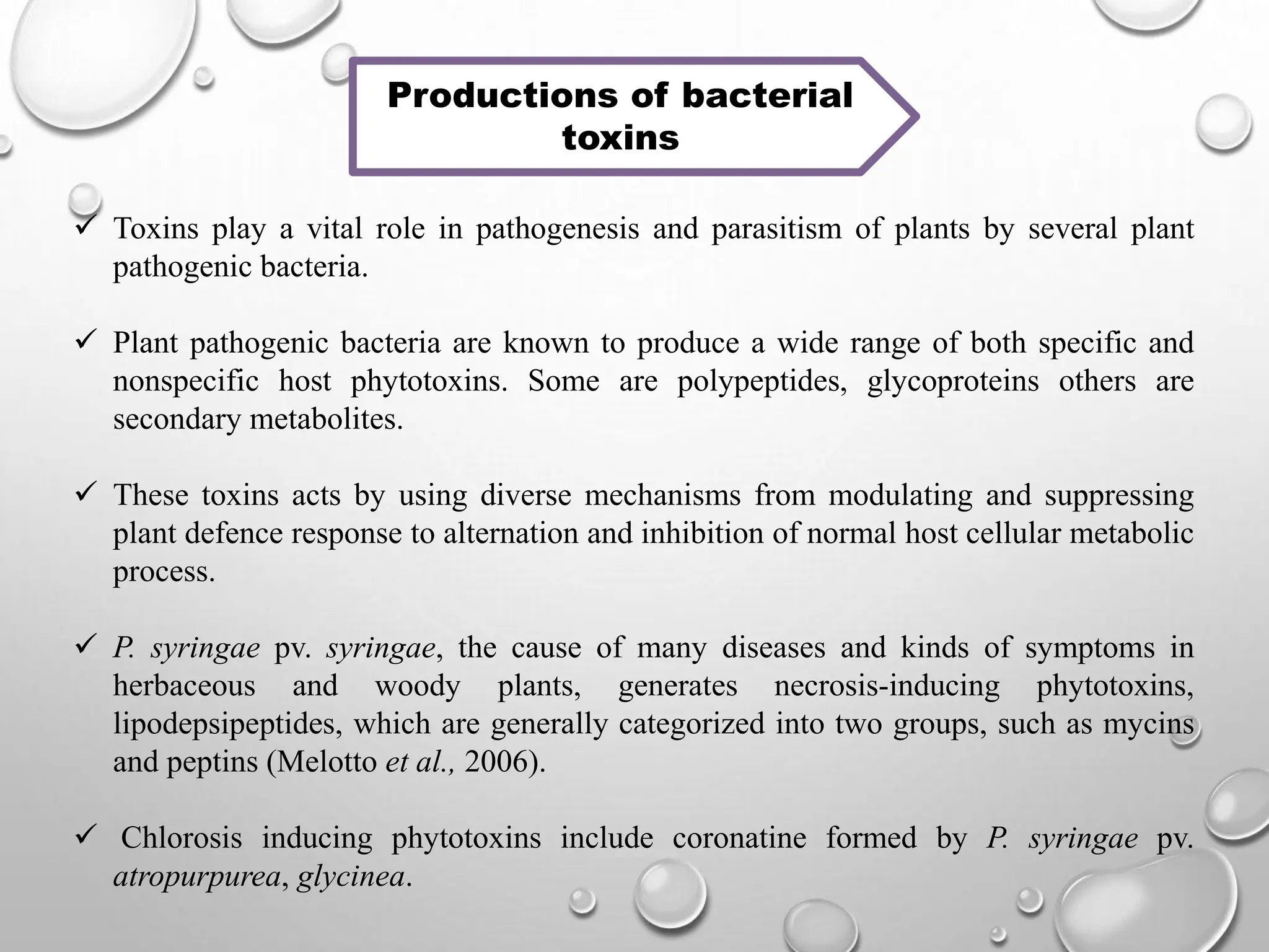 MOLECULAR MECHANISMS OF VIRULENCE AND PATHOGENESIS OF PLANT PATHOGENIC ...