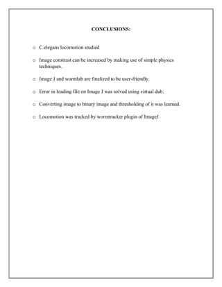 C-elegans locomotion tracking system | PDF