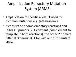Molecular Methods for Diagnosis of Genetic Diseases | PPT
