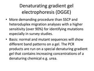 Molecular Methods for Diagnosis of Genetic Diseases | PPT