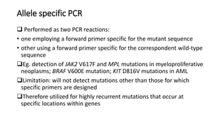 Molecular methods in oncology | PPTX