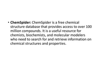 Molecular modeling database | PDF
