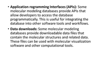 Molecular modeling database | PDF