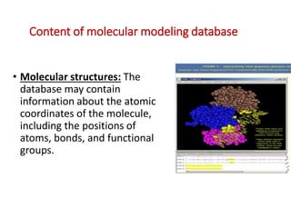 Molecular modeling database | PDF
