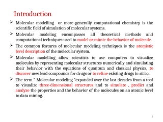 Molecular modelling-Needs and charcteristics | PPT