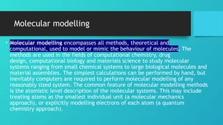 introduction to MOLECULAR MODELLING.pptx