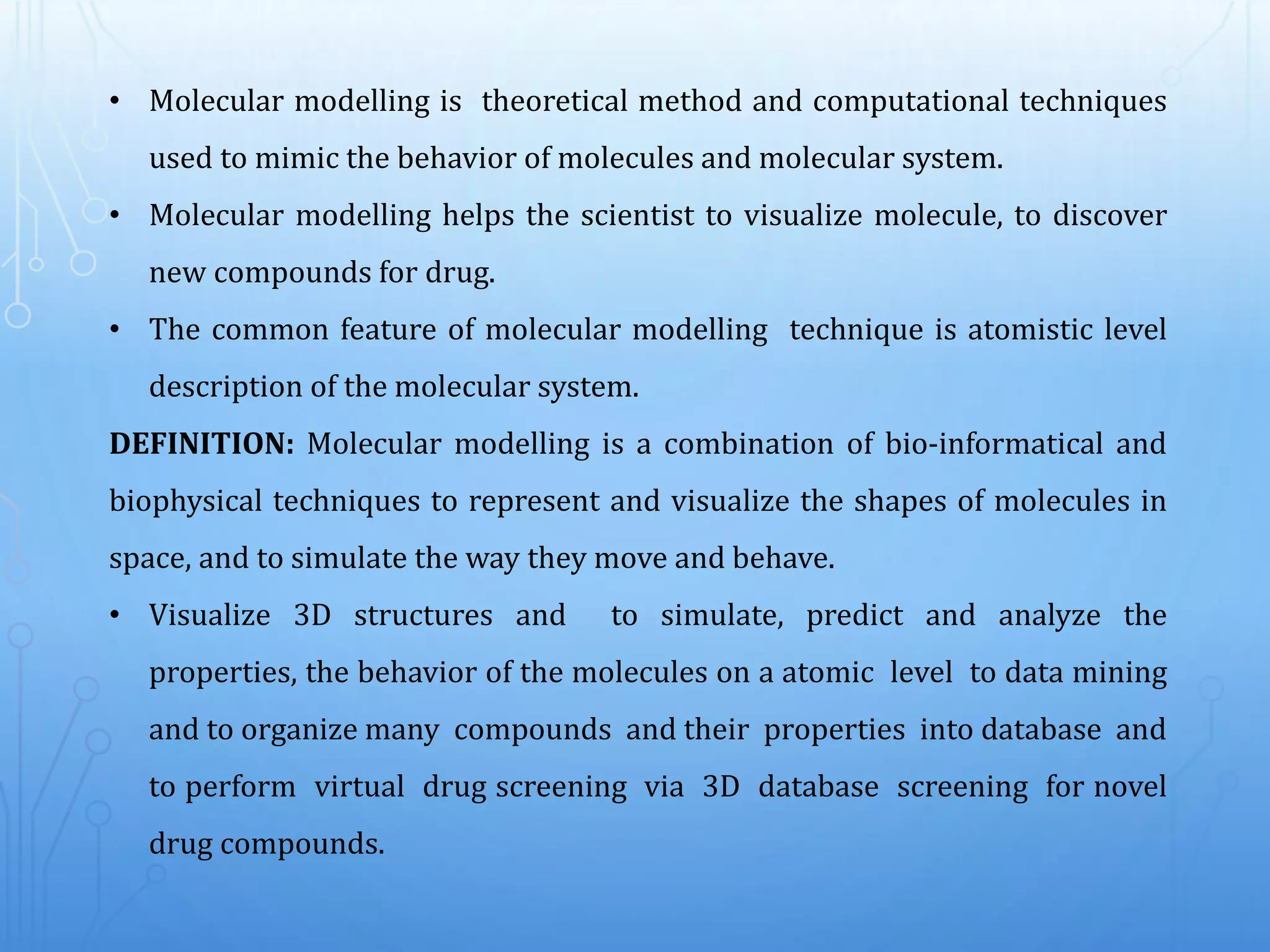 Molecular modelling and dcoking.pptx