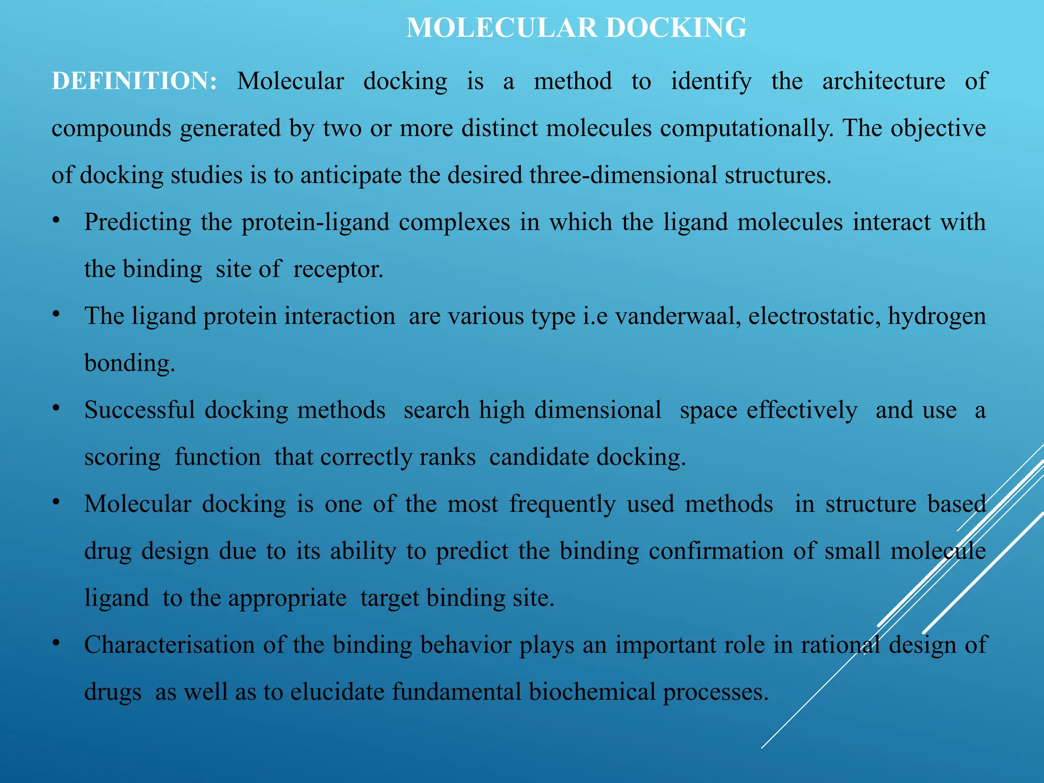 Molecular modelling and docking in CADD.pptx