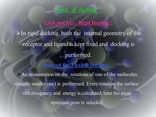 Molecular modelling and docking studies | PPTX