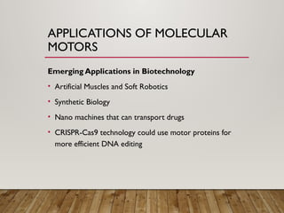 BioMolecular Motors, it's classification and their functions | PPT