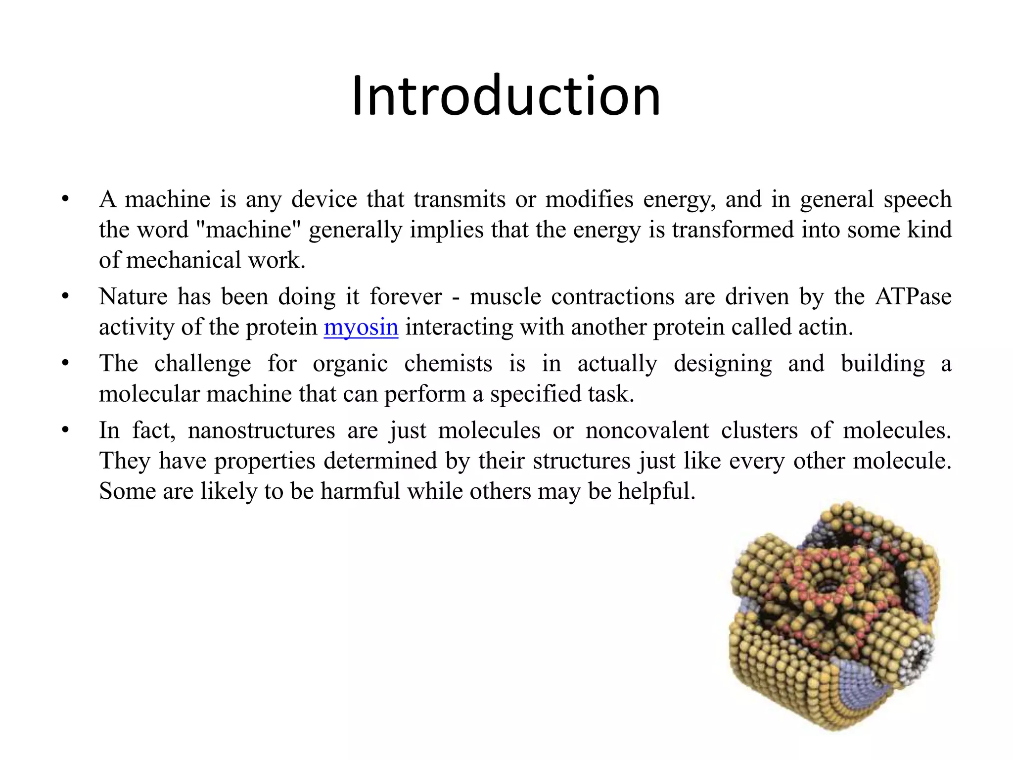 Molecular nanomachines | PPTX