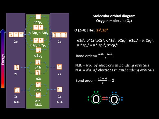 Molecular orbital diagram of N2 and O2 | PPTX | Chemistry | Science
