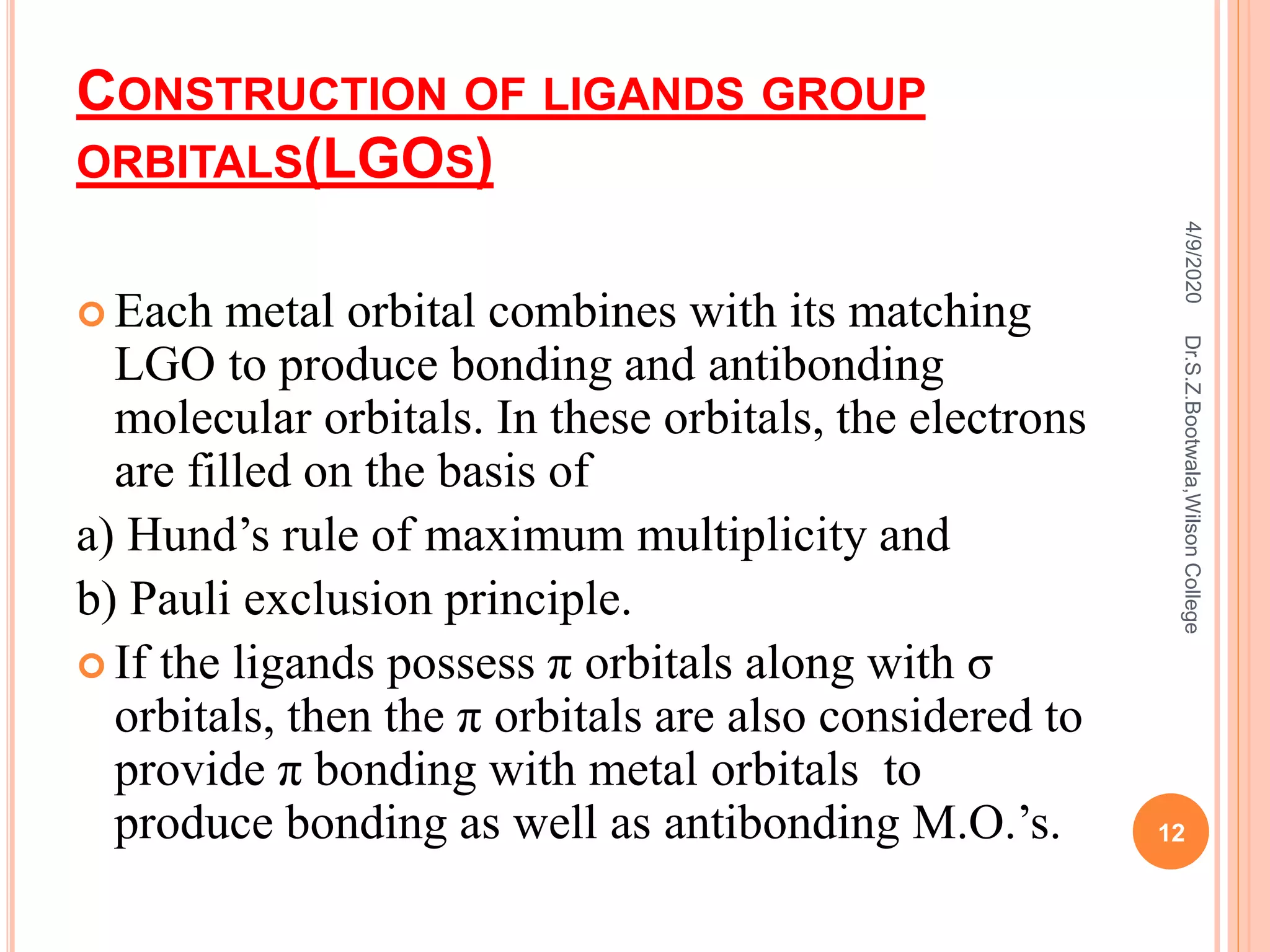 Molecular orbital theory | PPTX